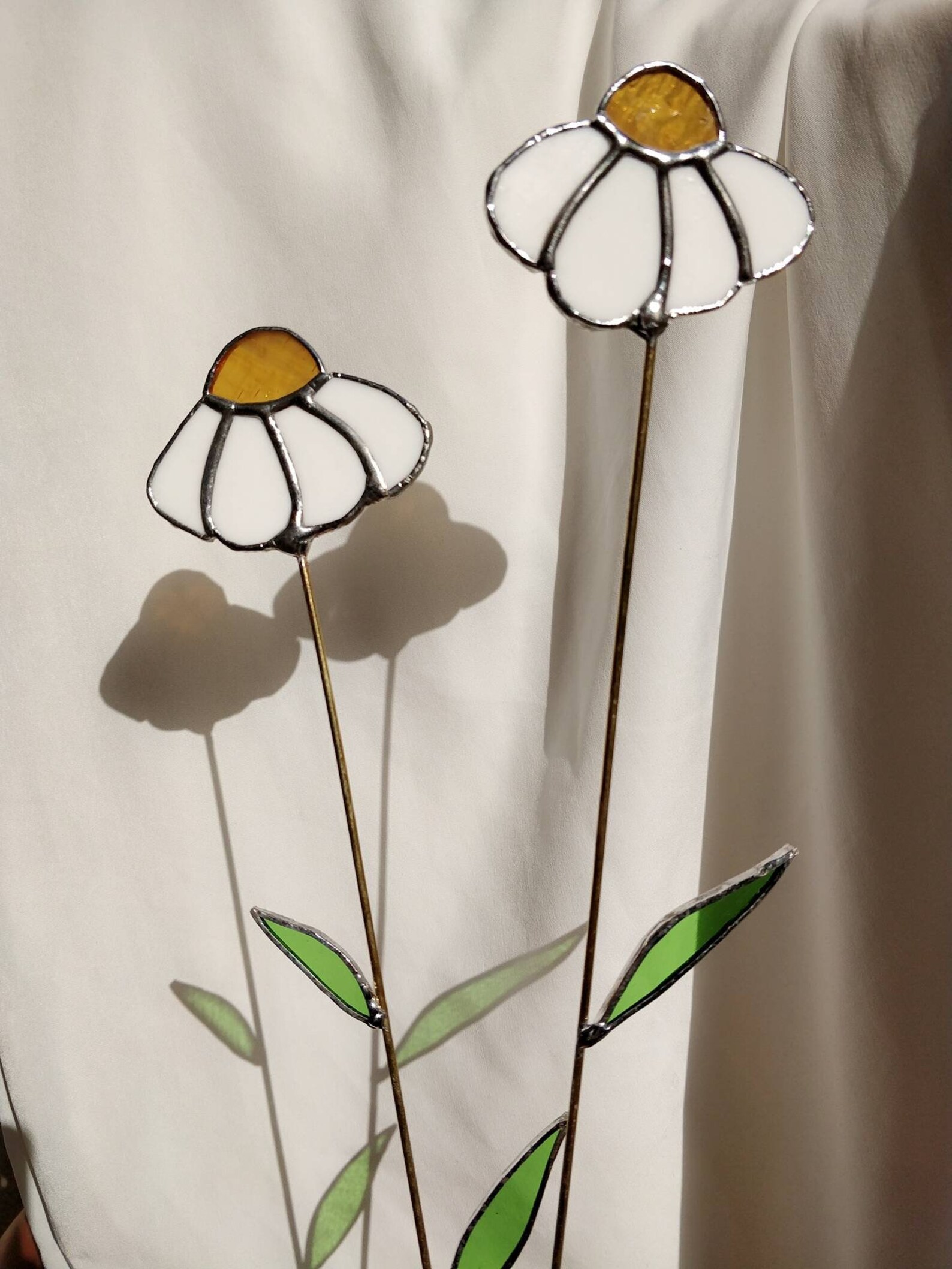 Stained Glass Daisy Flower: Handmade Everlasting Bloom - Etsy