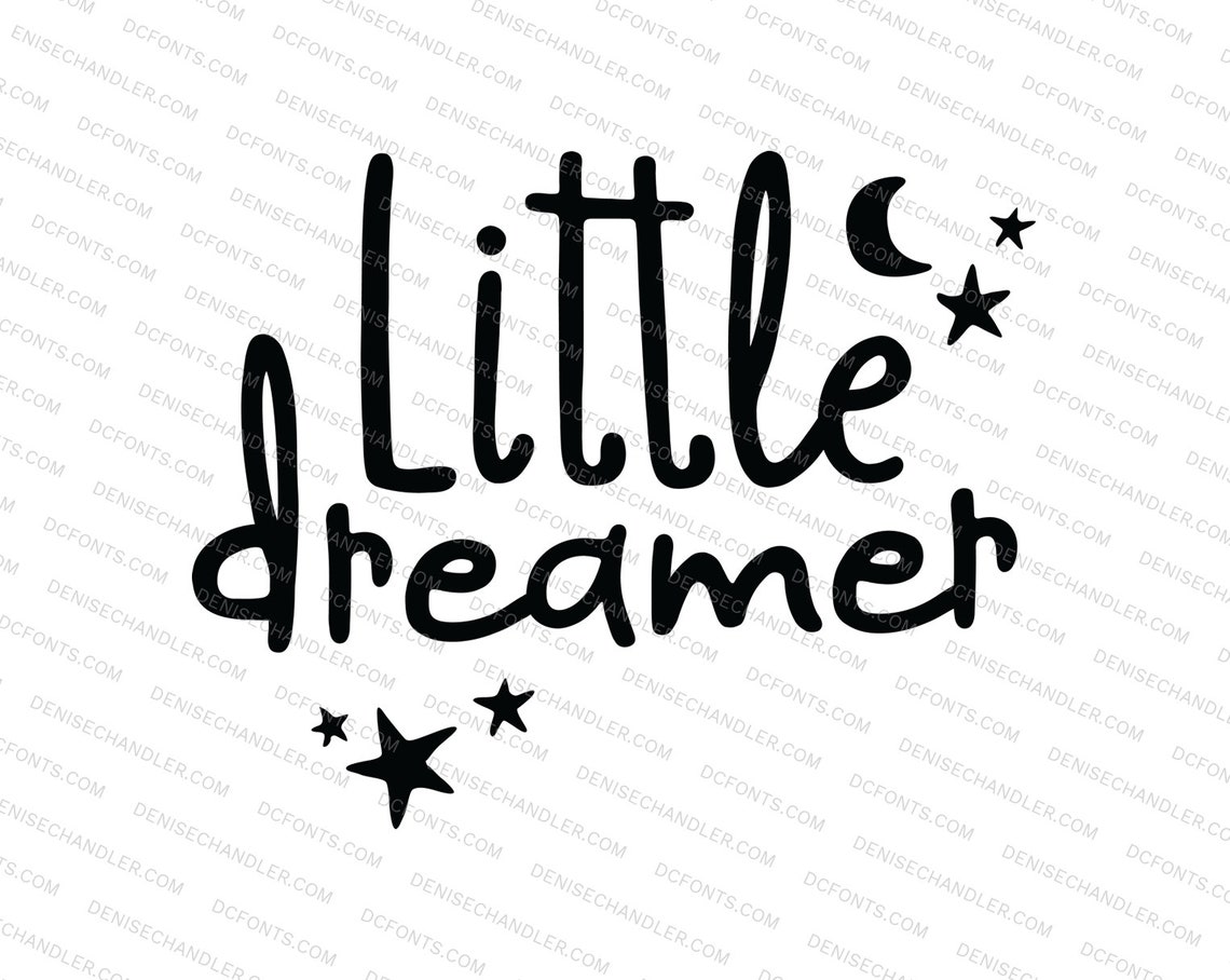 Little Dreamer Cutting File - .svg .eps .ai .png .dxf - Etsy