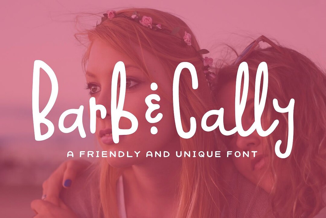 Barb & Cally Font - Hand Drawn Font, Craft Font, Cricut Font, Procreate ...