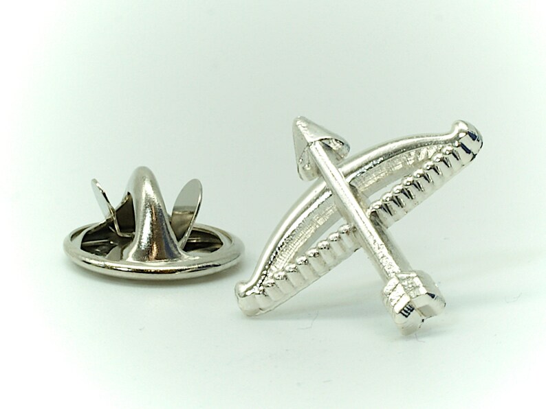 Masonic Order of the Secret Monitor Silver Bow and Arrow Lapel Pin LP ...