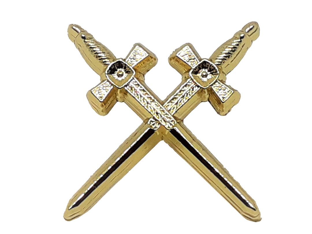 Crossed Swords Masonic Freemasons Lapel Pin Gold Colour LP 104 - Etsy