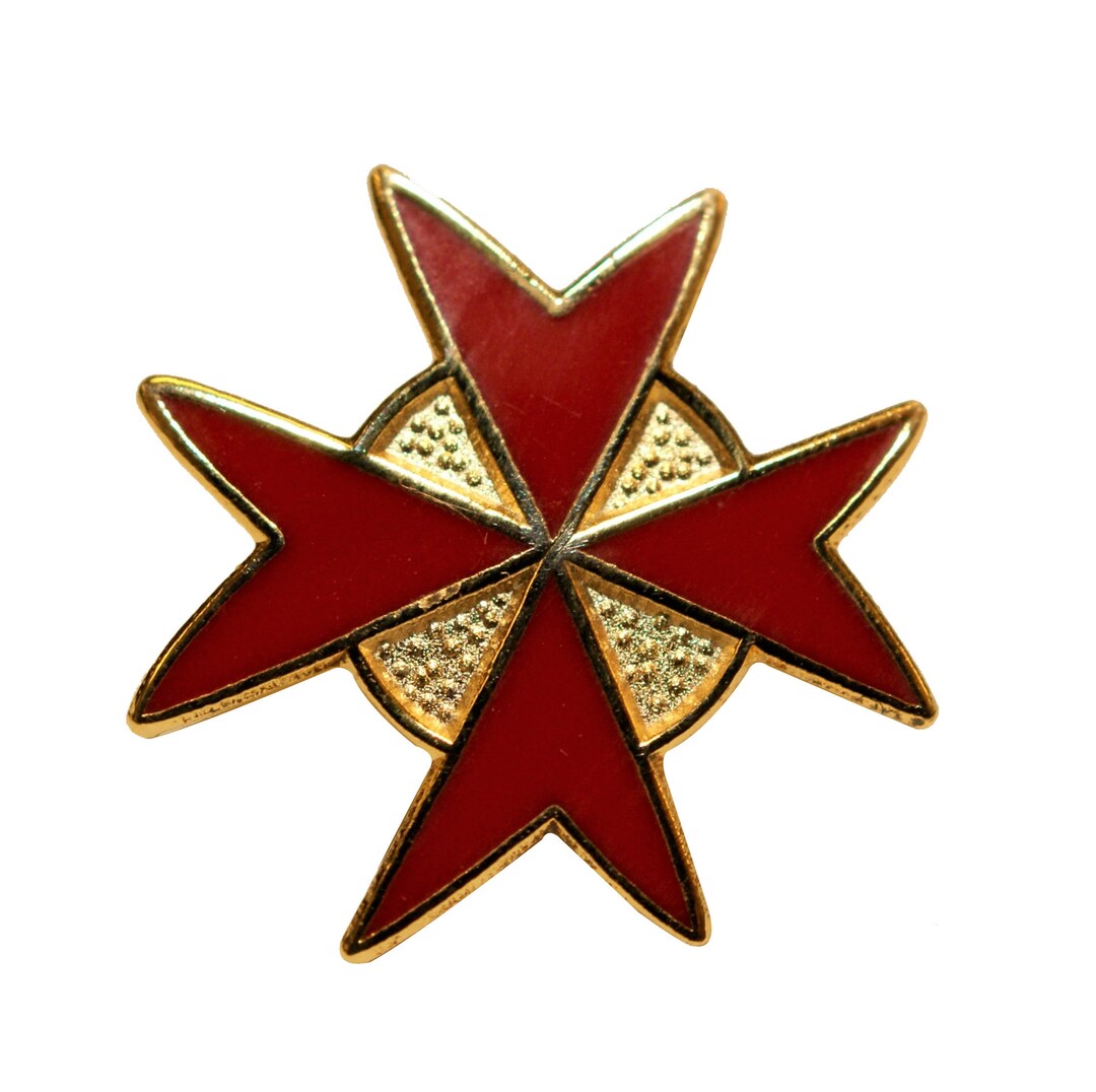 Knights of Malta Red Masonic Freemasons Lapel Pin LP27 - Etsy