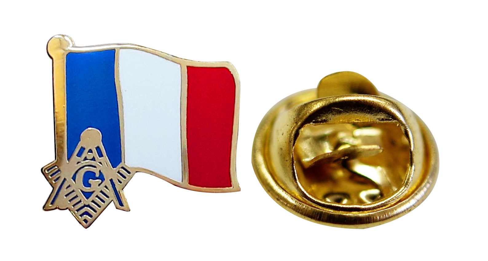 French Flag Masonic Lapel Pin Freemasons - Etsy