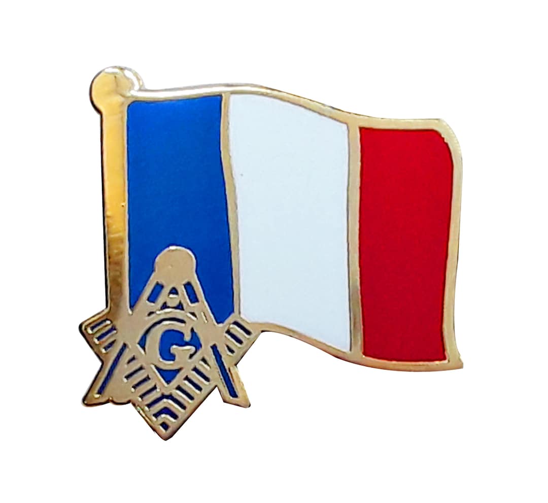 French Flag Masonic Lapel Pin Freemasons LP 76 - Etsy