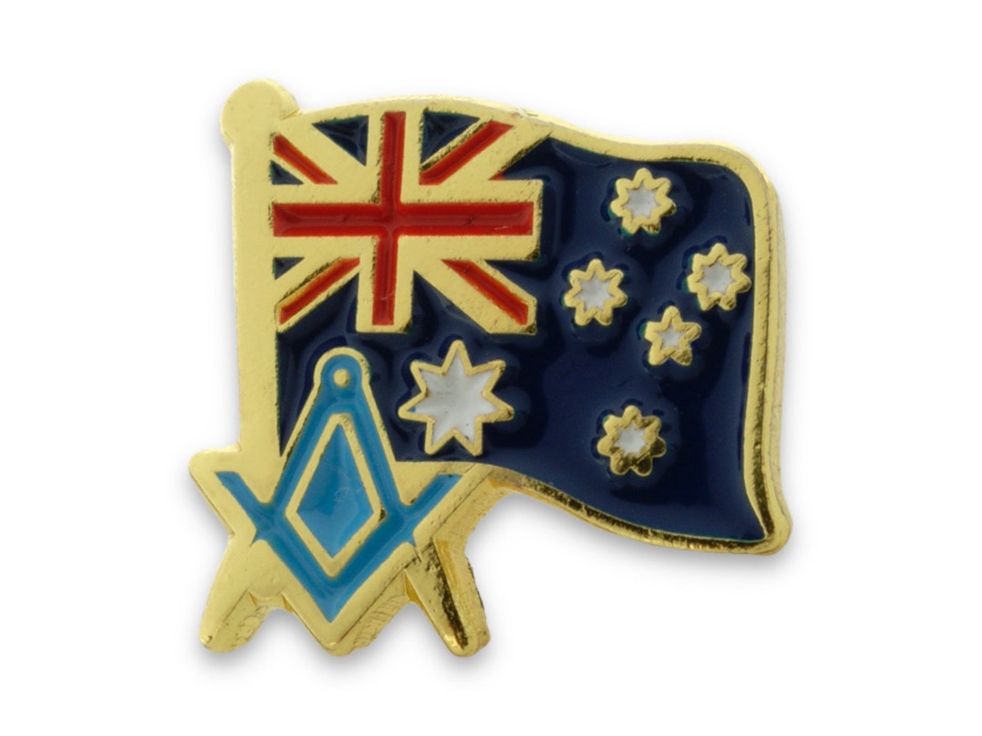 Freemasons Australia Masonic Flag Lapel Pin LP 127 - Etsy