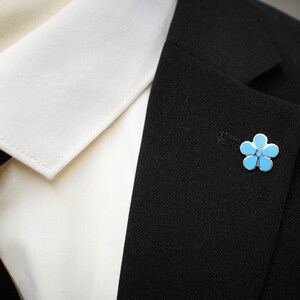 Forget Me Not Masonic Freemasons Lapel Pin - LP167- Large - Silver - Etsy