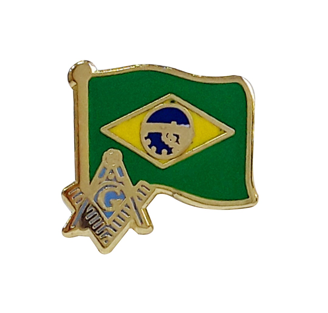 Brazil Flag and Masonic Lapel Pin LP 37 - Etsy