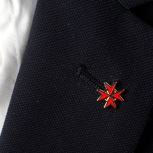 Knights of Malta - Red - Masonic Freemasons Lapel Pin - LP27 - Etsy