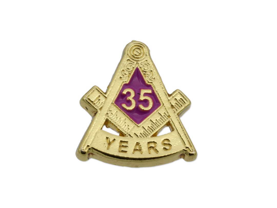 Masonic 35 Year Anniversary in Freemasonry Lapel Pin Enamel LP 150 - Etsy