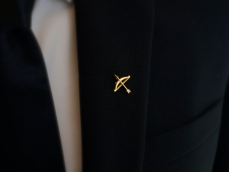 Masonic Order of the Secret Monitor Golden Bow and Arrow Lapel | Etsy