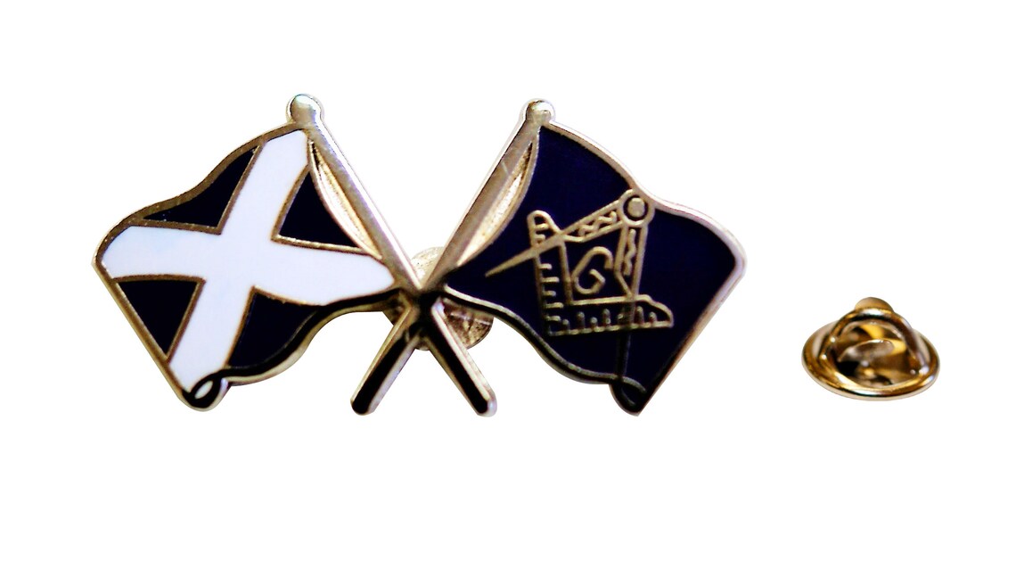 Scottish Saltire and Masonic Flag Square Compass and G - Etsy UK