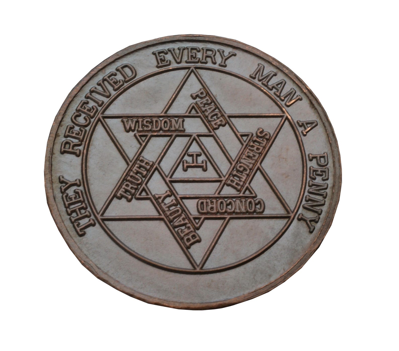 Masonic Royal Arch Mark Token Penny Scottish - Etsy