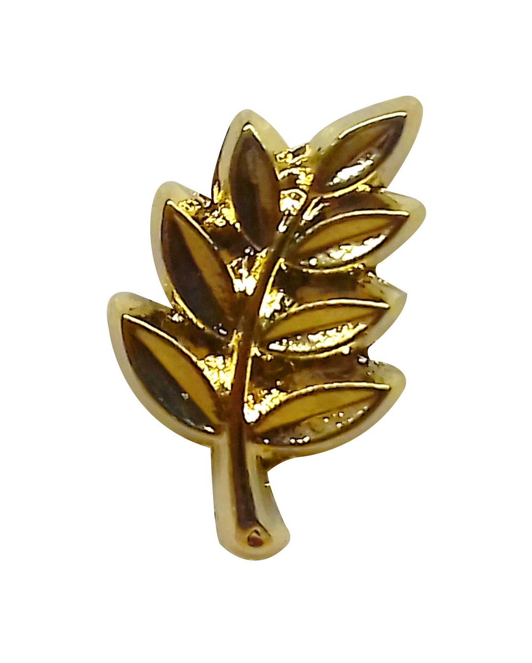 Acacia Leaf Lapel Pin Gold Masonic - Large - Etsy