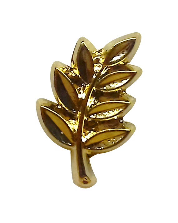 Acacia Leaf Lapel Pin Gold Masonic Large - Etsy