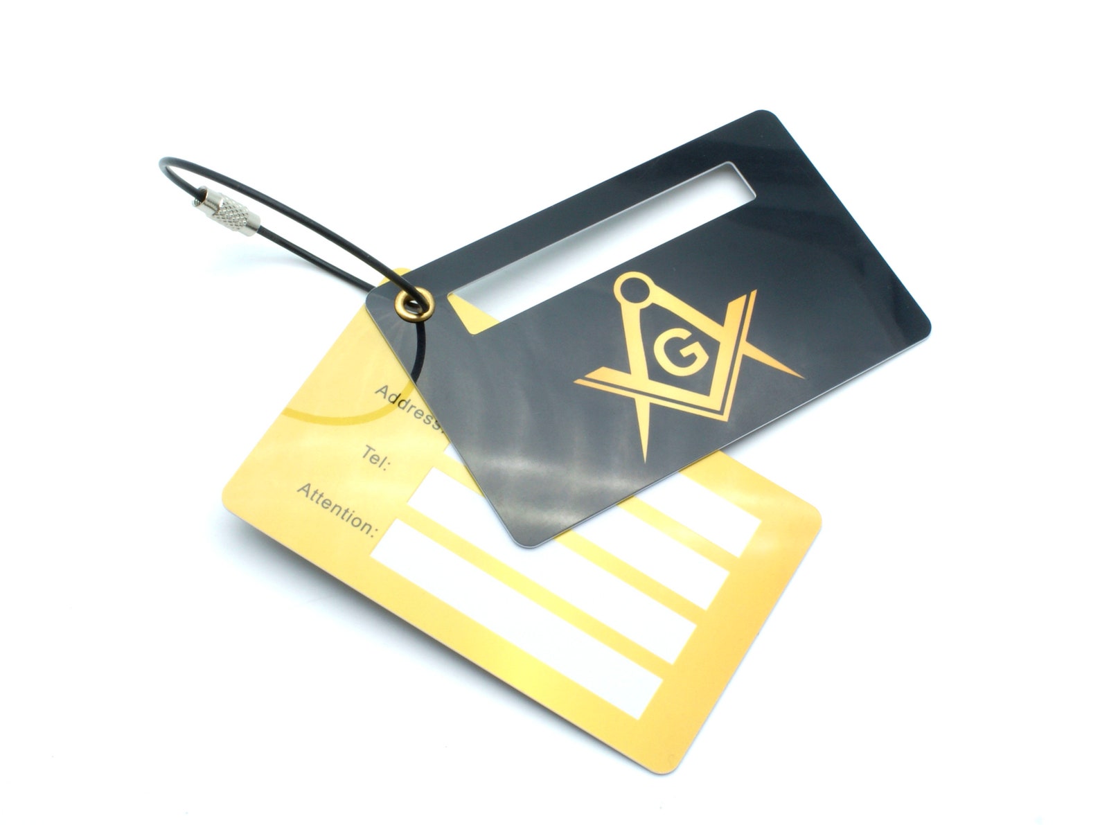 Masonic Luggage Tags With the Square and Compasses Symbol - 2 Styles - Etsy