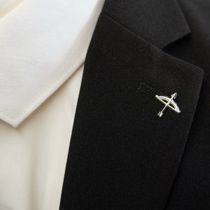 Masonic Order of the Secret Monitor Silver Bow and Arrow Lapel Pin LP ...