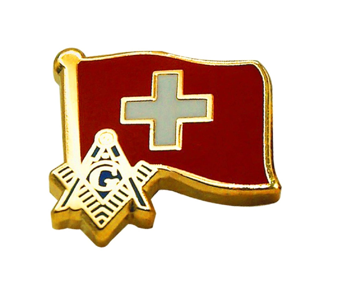 Switzerland Flag and Masonic Lapel Pin LP 44 - Etsy