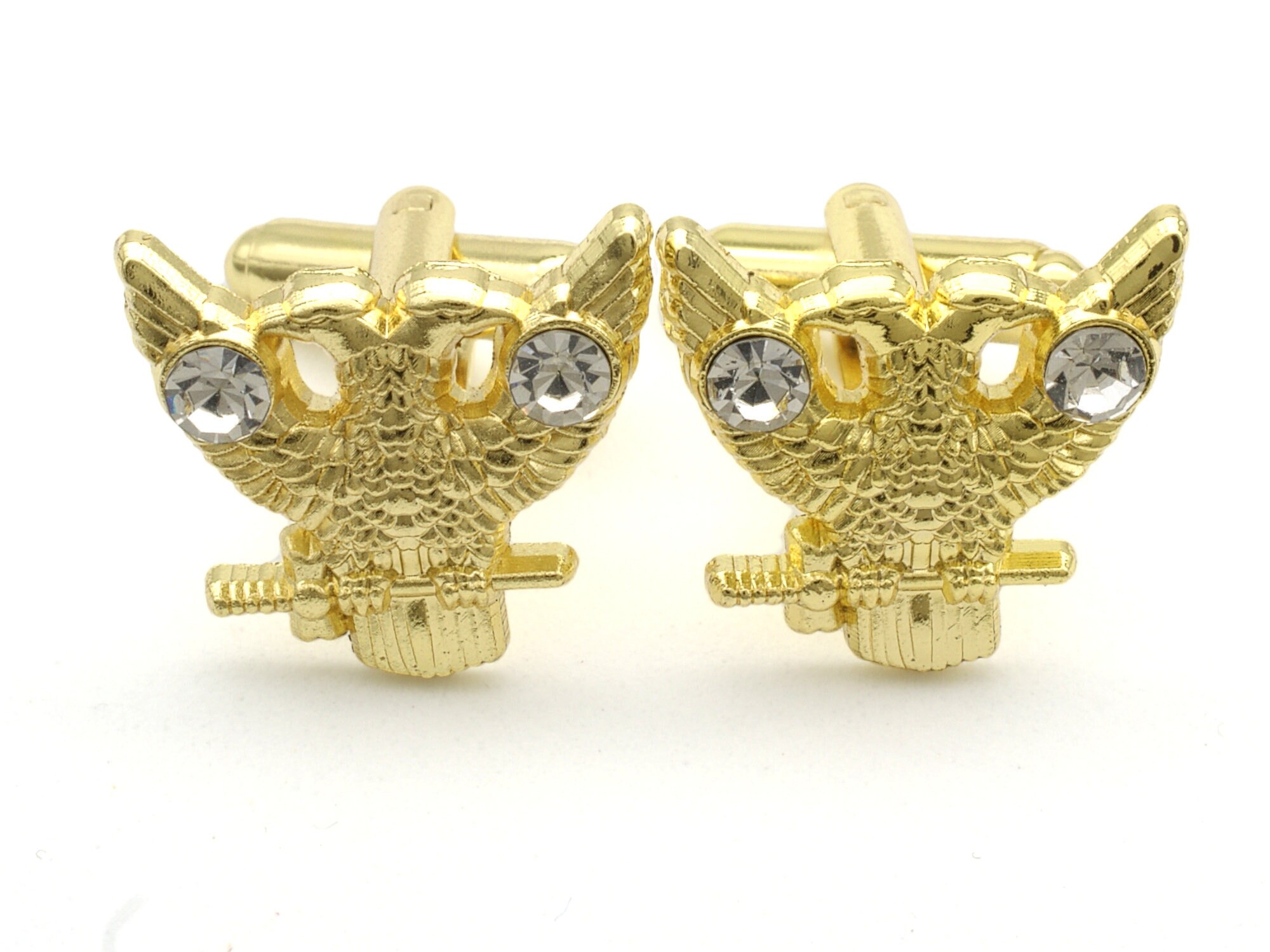Masonic Double Headed Eagle Scottish Rite Degree Freemasons Cuff Links ...