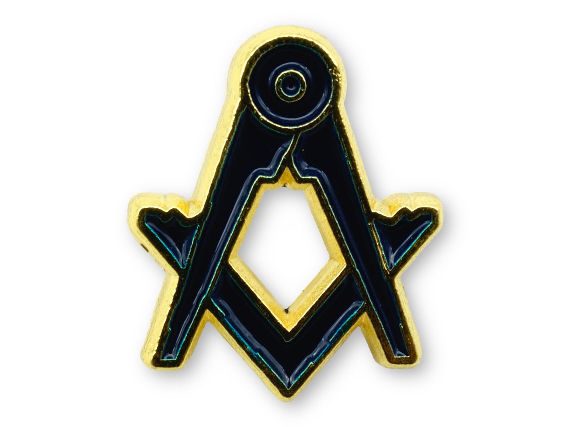 Masonic Square and Compasses Freemasons Lapel Pin - Etsy