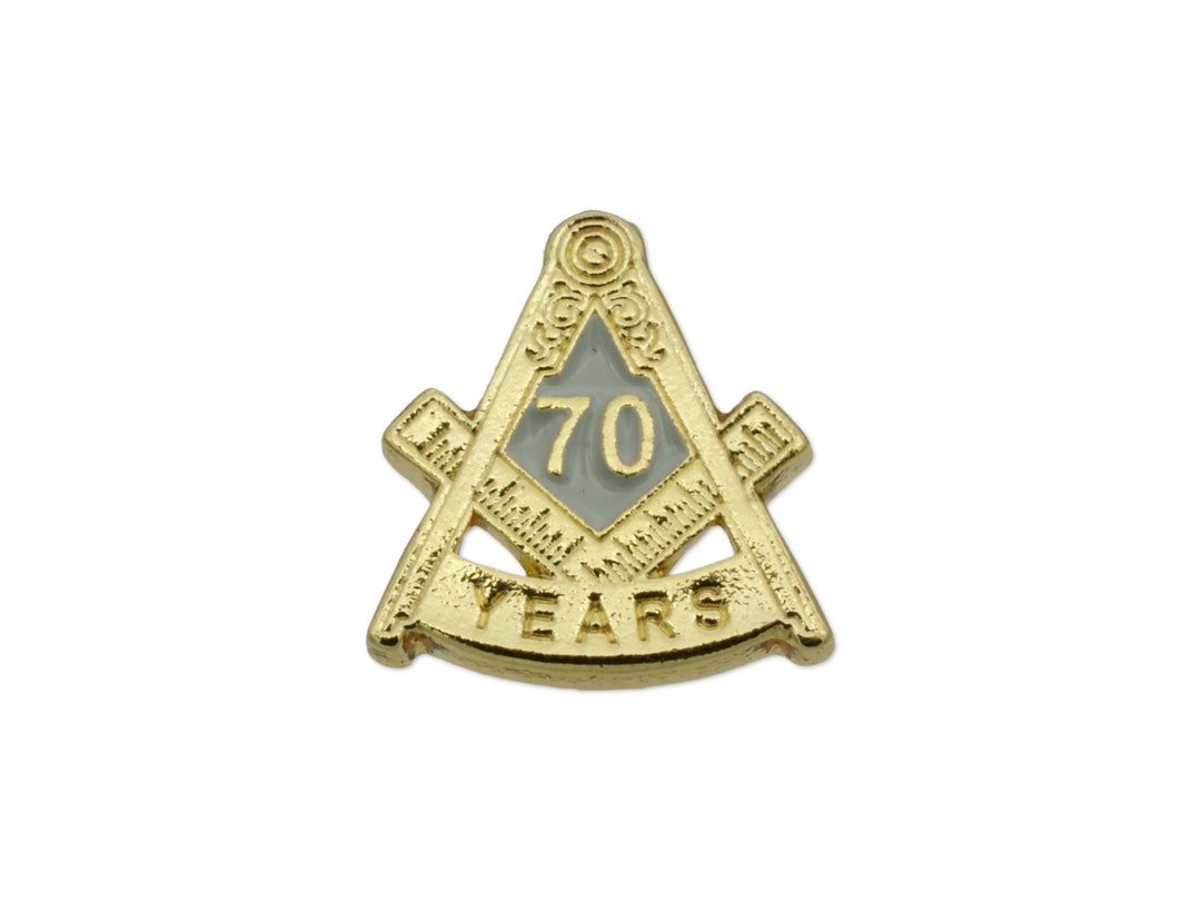 Masonic 70 Year Anniversary in Freemasonry Lapel Pin Enamel LP 154 - Etsy