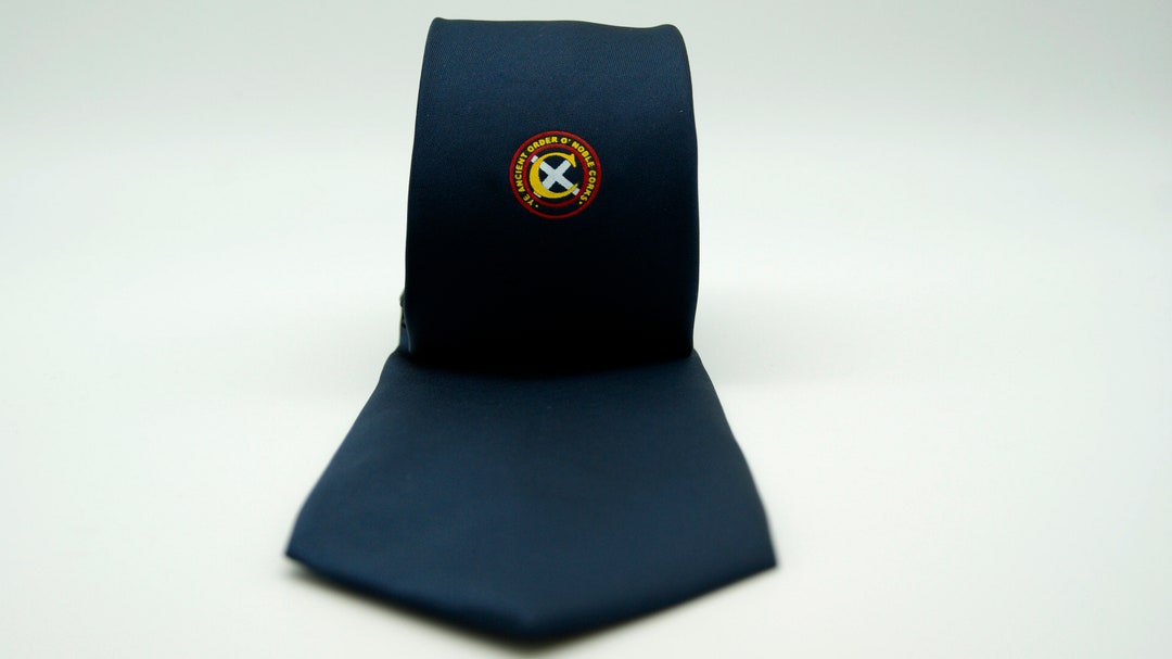Ye' Ancient Order O' Noble Corks Masonic Navy Tie - Etsy