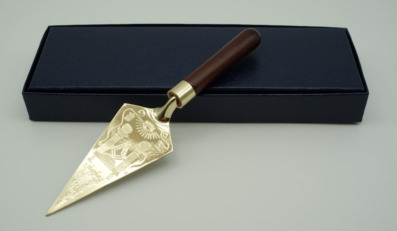 Masonic Trowel for Freemasons, Gold or Silver, Lodge,masonic Square and ...