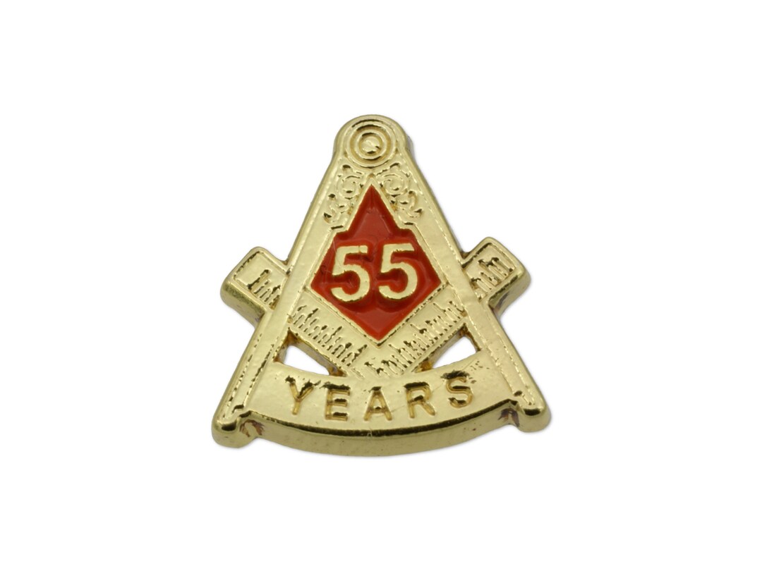 Masonic 55 Year Anniversary in Freemasonry Lapel Pin Enamel LP 152 - Etsy