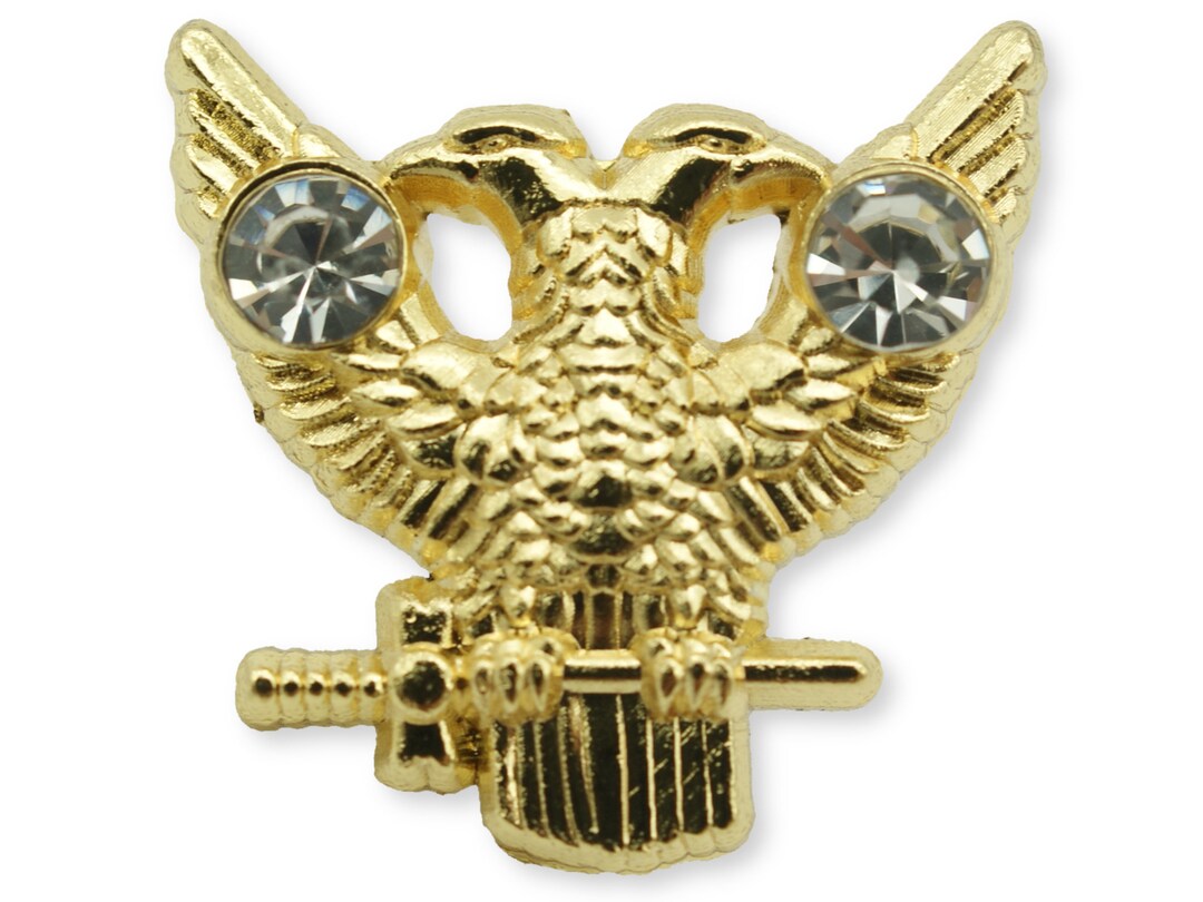 Masonic Double-headed Eagle Lapel Pin - Etsy