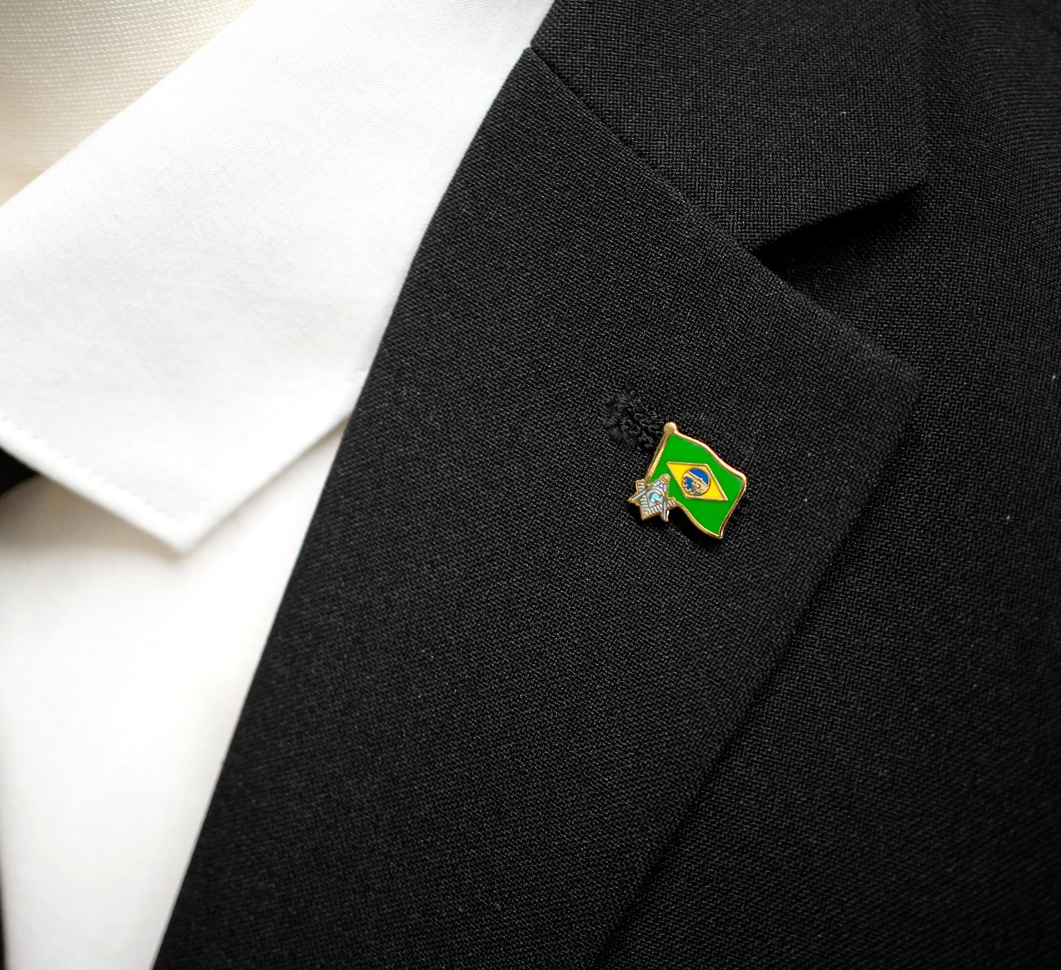 Brazil Flag and Masonic Lapel Pin LP 37 - Etsy