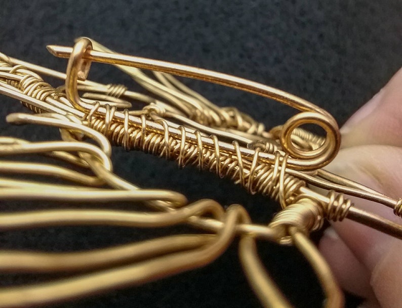 Bronze Wire Wrapped Raven - Etsy
