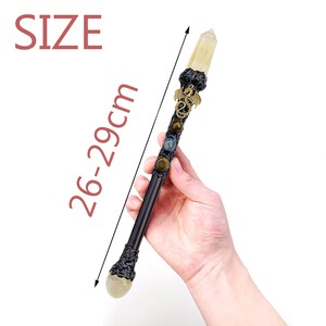 Natural Crystal Magic Halloween Sceptercolumn Witch Cane Wand - Etsy