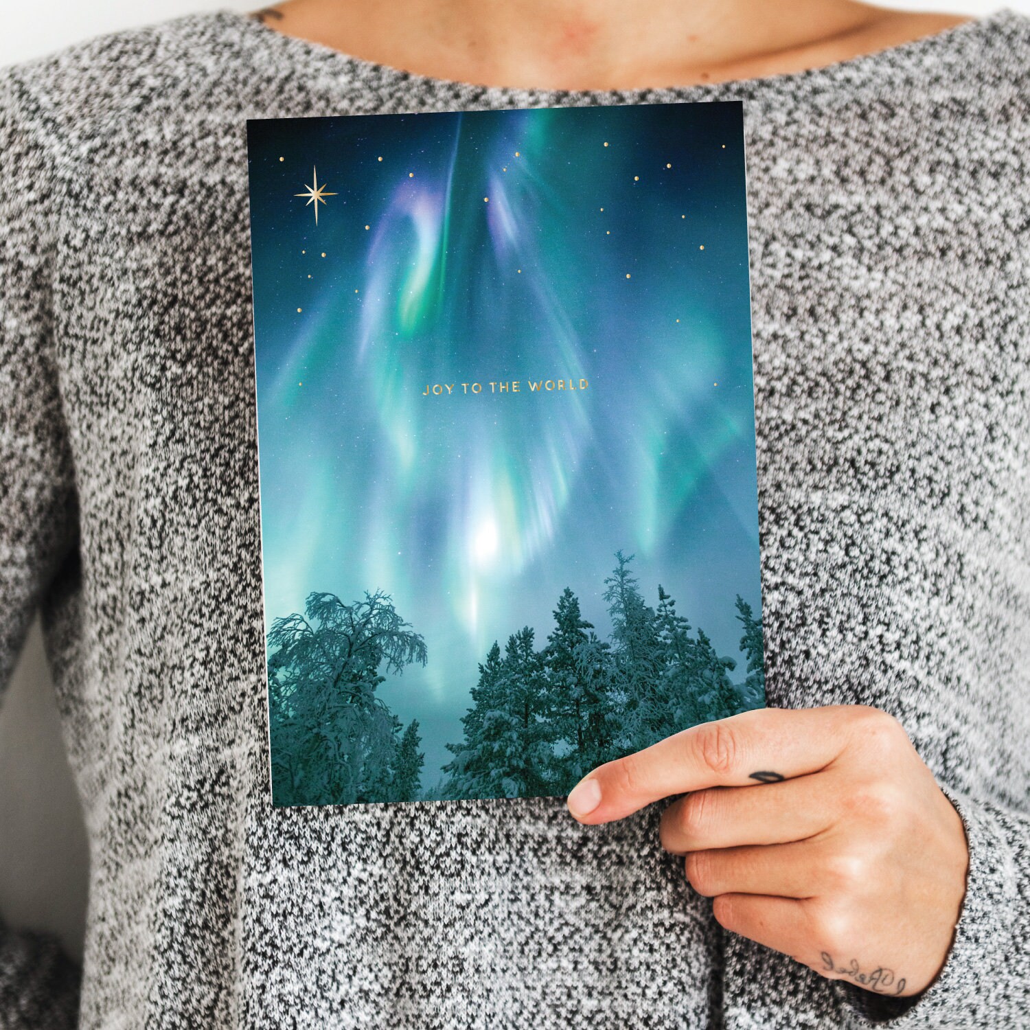 Postcards Northern Lights Aurora Borealis Christmas Cards - Etsy Singapore