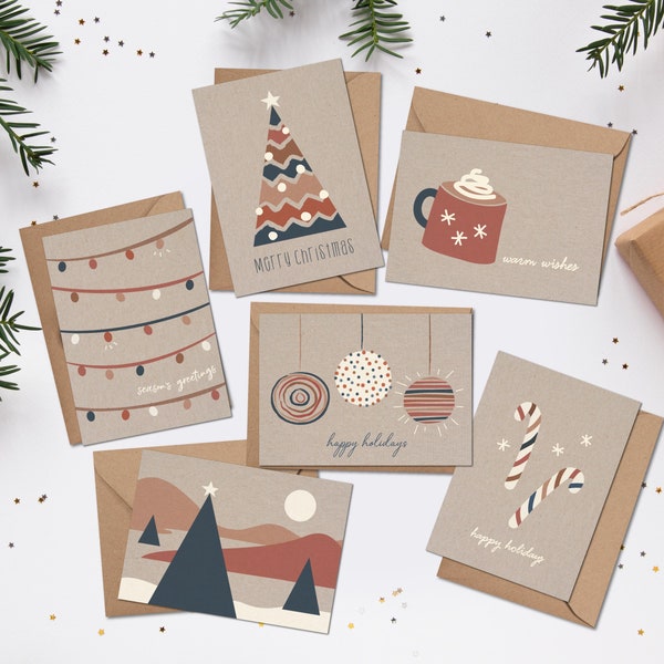 Rustic Holiday Cards - Etsy