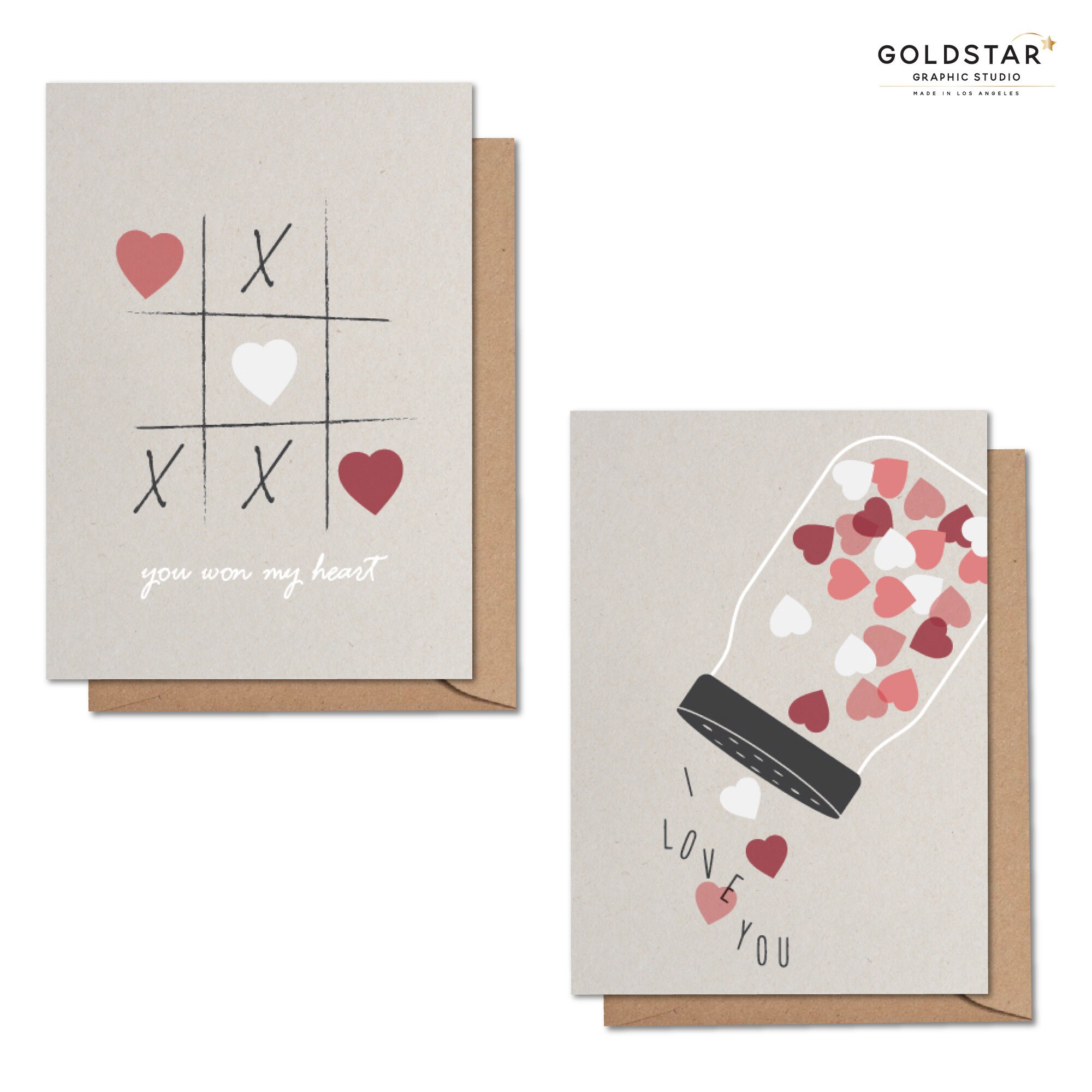 Rustic Modern Valentine's Day Greeting Cards by GSGS 4 | Etsy