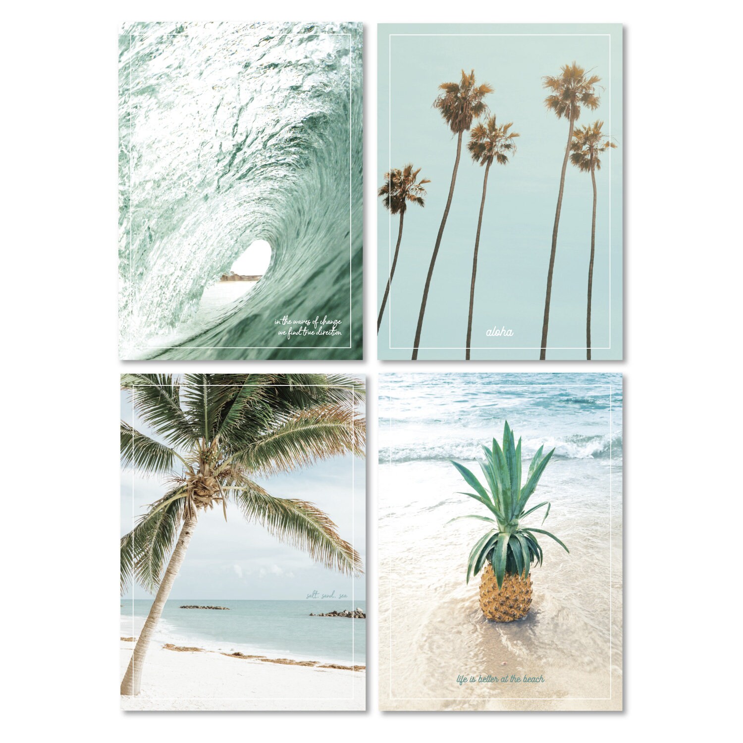 15 pack Vintage Beach Postcards 5 x 7 Postcards PC001004 | Etsy