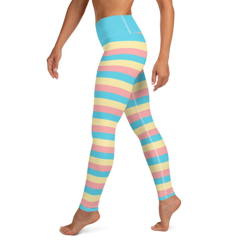 Fancy Nancy Inspiré Costume Cosplay Adult Yoga Leggings Pink Yellow et ...