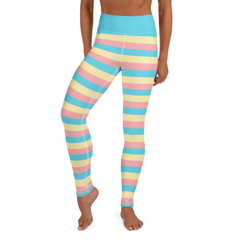 Fancy Nancy Inspired Costume Cosplay Adult Yoga Leggings Pink Yellow ...