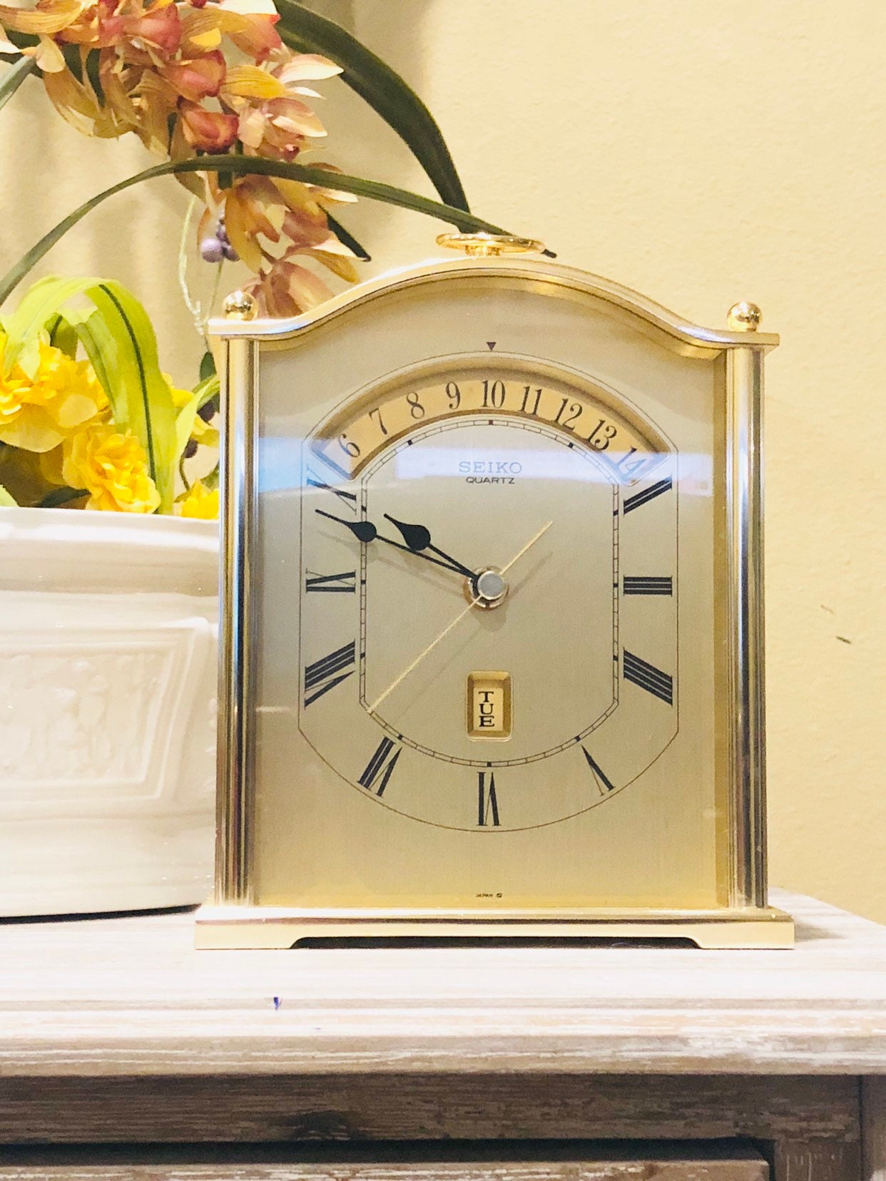 Rare Vintage Seiko Mantel Clock With Dates and Days Features, Gift for ...