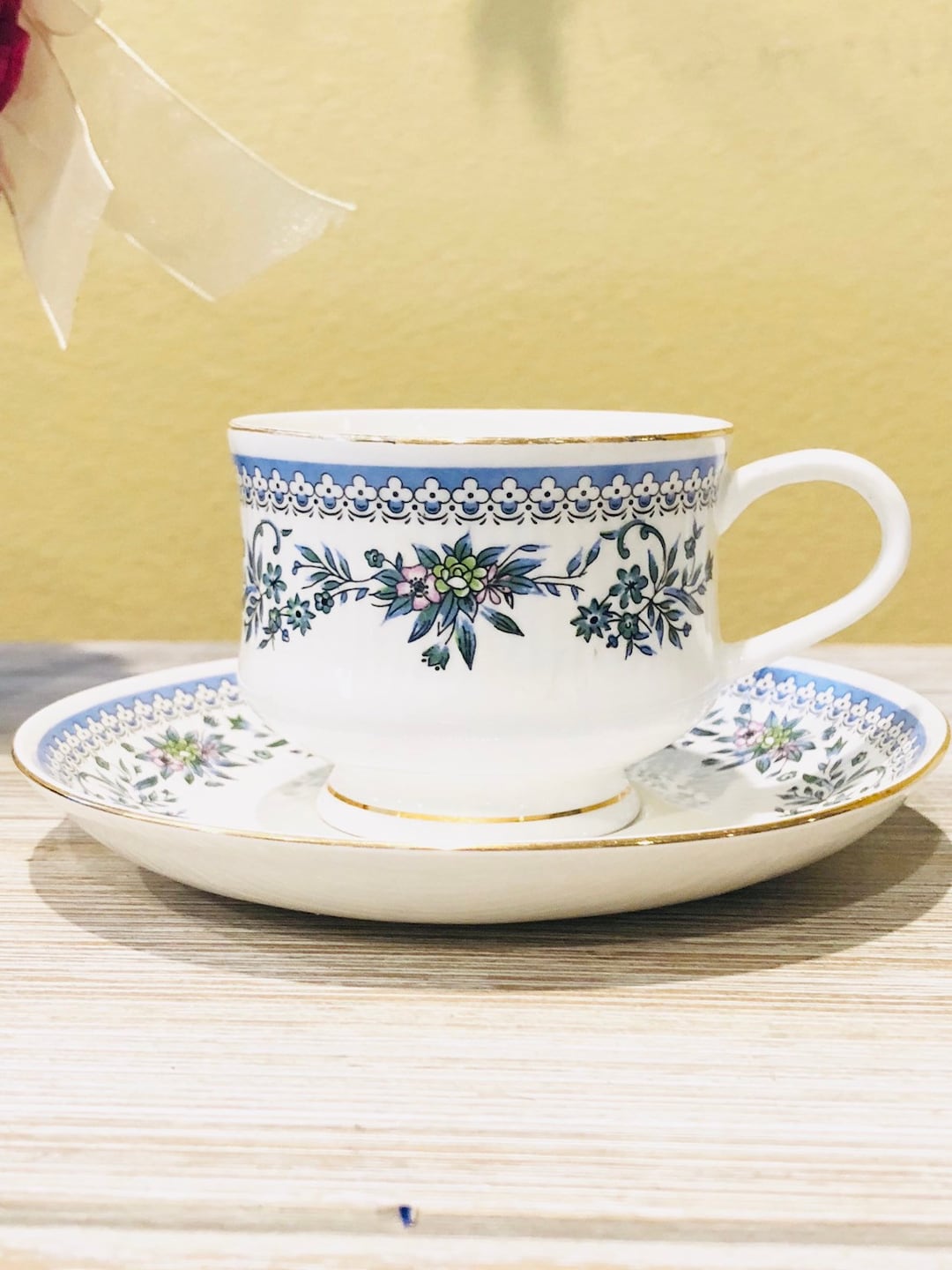 Klayman Bone China Tea Cup and Saucer - Etsy