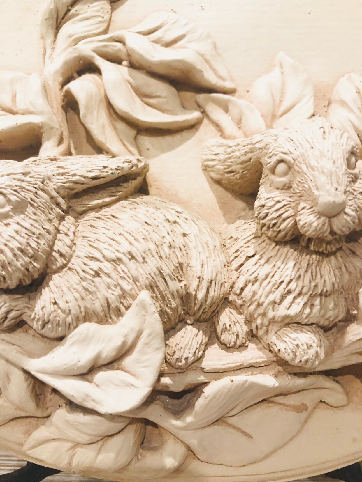 Gary Apsit Rabbit Plaque, Easter Decor, Spring Decor, Vintage Bunny ...