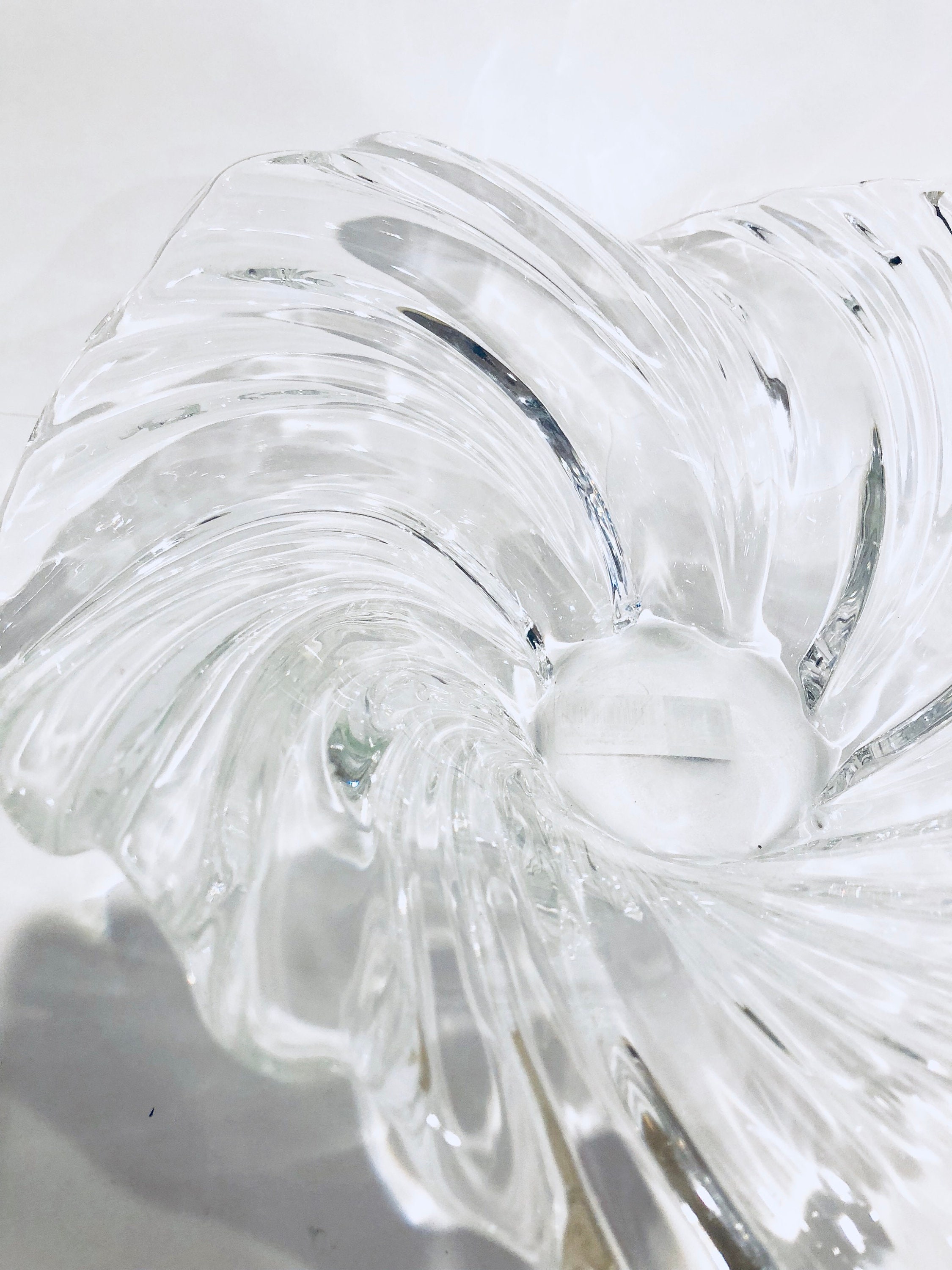 Large 12" Vintage Mikasa Heavy Glass Bowl, Home Decor, Interior Design ...