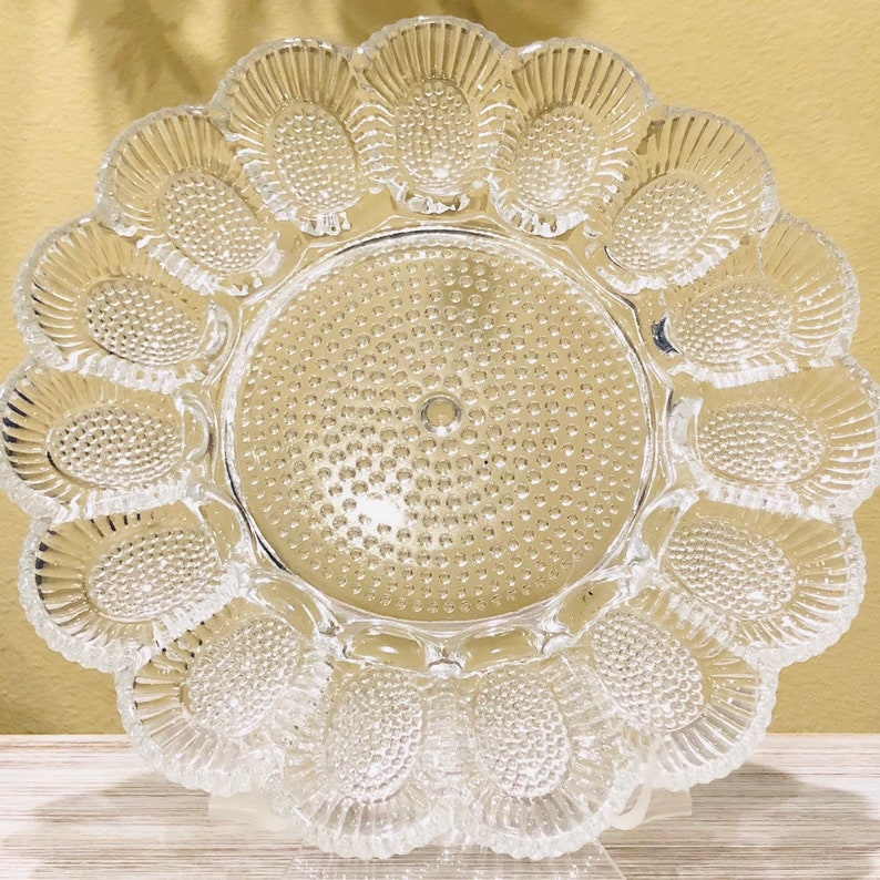 Large Vintage Deviled Egg Plate, Christmas Party, Gift for Her ...