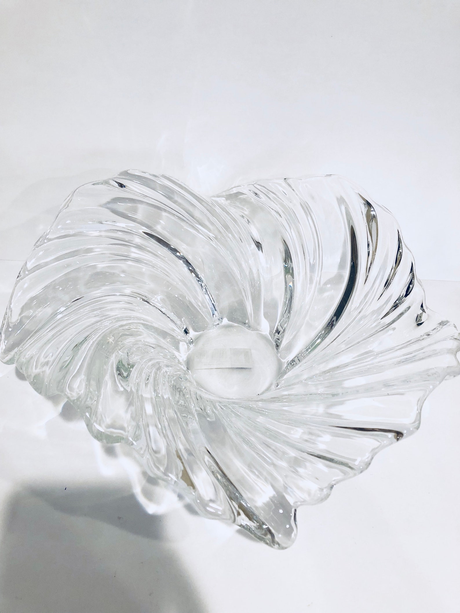 Large 12" Vintage Mikasa Heavy Glass Bowl, Home Decor, Interior Design ...