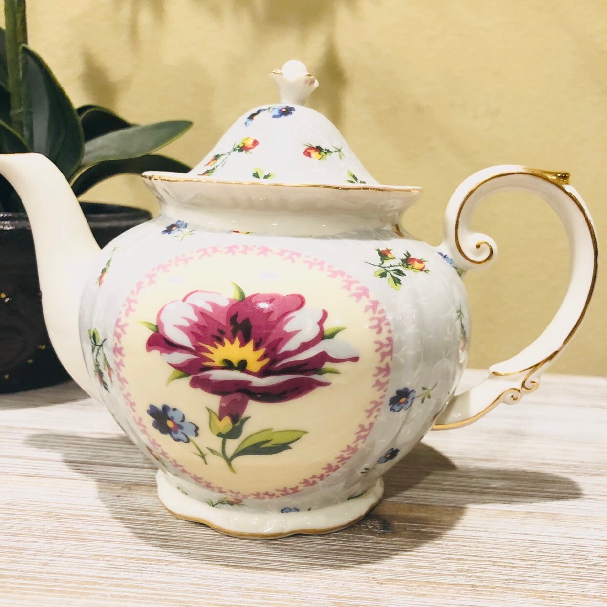 Vintage Gracie China Teapot, Tea Lover, Tea Party - Etsy