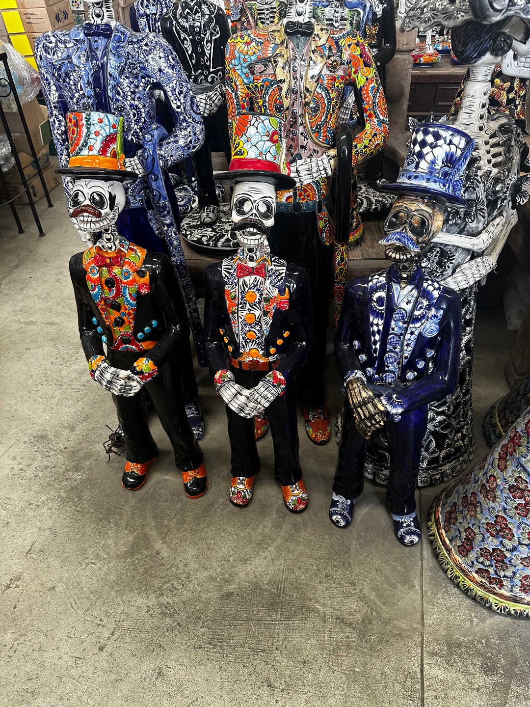 4 Ft Catrin Day of the Dead Statue, Handmade by Gerardo Garcia in ...