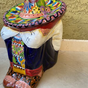 Rare Talavera Statue, Extra Large Pottery Statue, Sleeping Man Statue ...