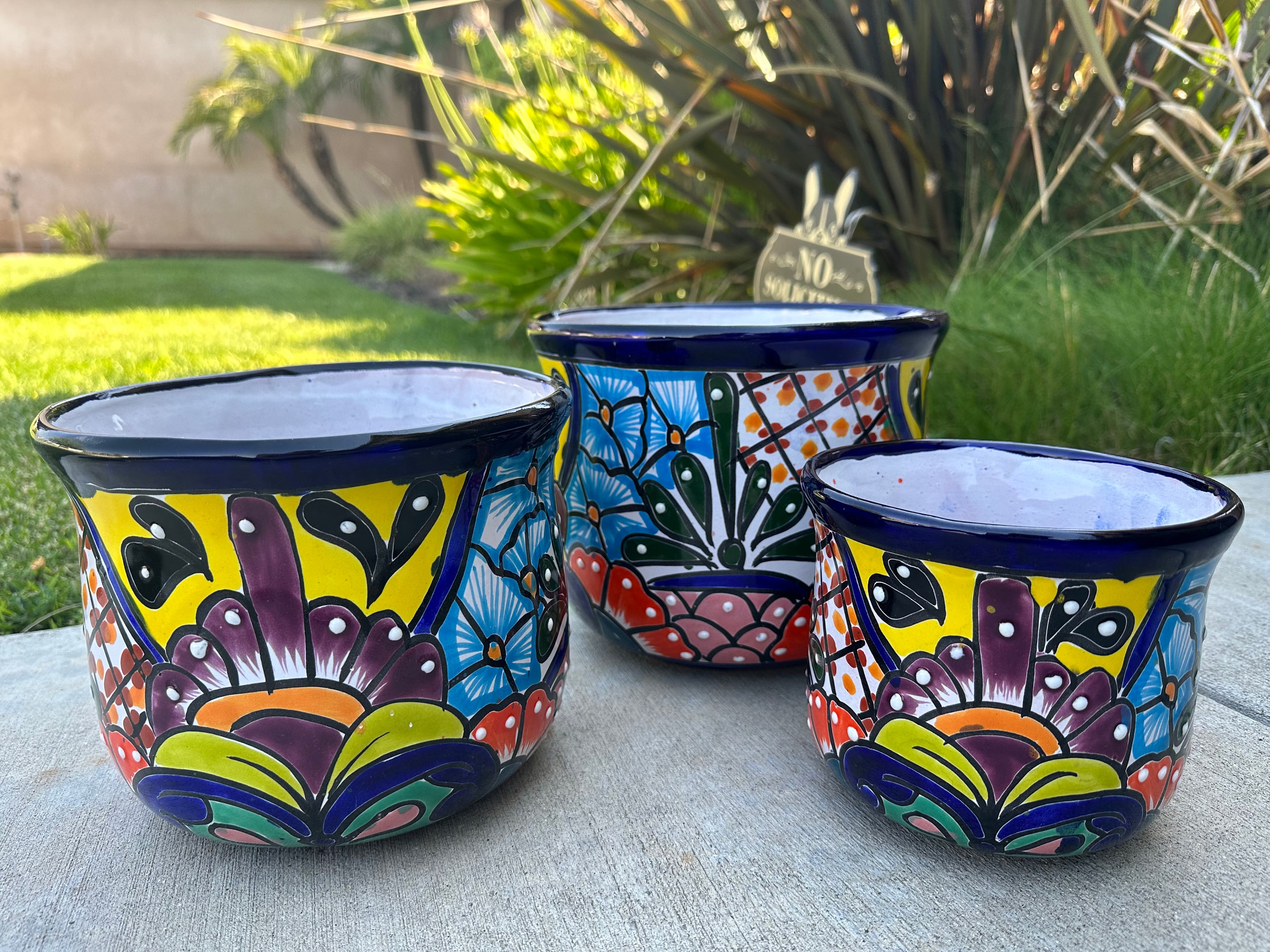 Mexican Clay Pottery Planters