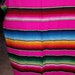 Rainbow Pink Mexican Serape Blanket Vibrant Multi-color Falsa - Etsy