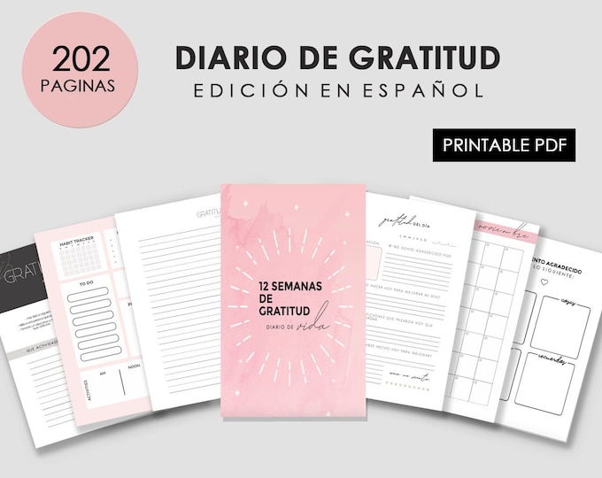 Diario De Gratitud En Español | Daily Gratitude Journal Spanish Edition ...