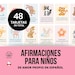 Tarjetas Con Afirmaciones Positivas Para Niños En Español, Tarjetas De ...